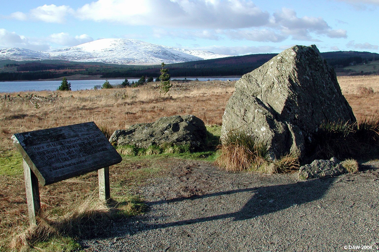 Dumfries & Galloway countryside - Bruce's Stone, Moss Raploch, Galloway ...